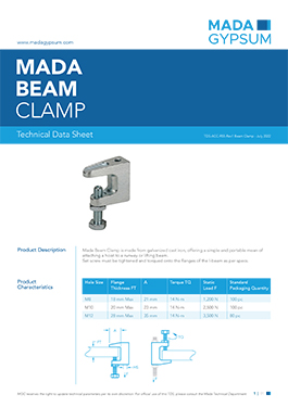 TDS/MSDS Brackets Clips Clamps - madagypsum