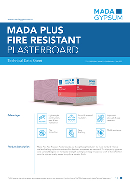 TDS/MSDS Plasterboard Plus - madagypsum