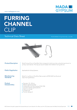 TDS/MSDS Brackets Clips Clamps - madagypsum