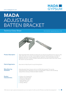 TDS/MSDS Brackets Clips Clamps - madagypsum